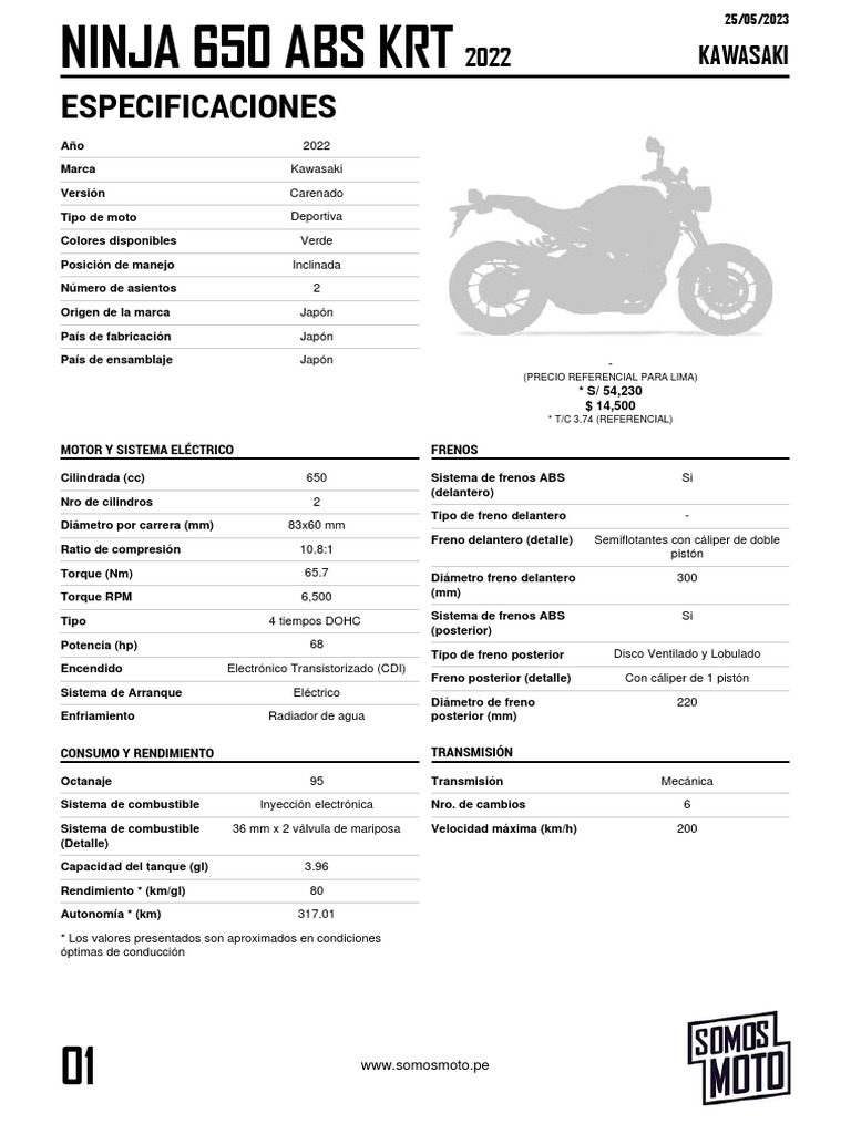 Kawasaki NINJA 650 ABS KRT 2022 | PDF