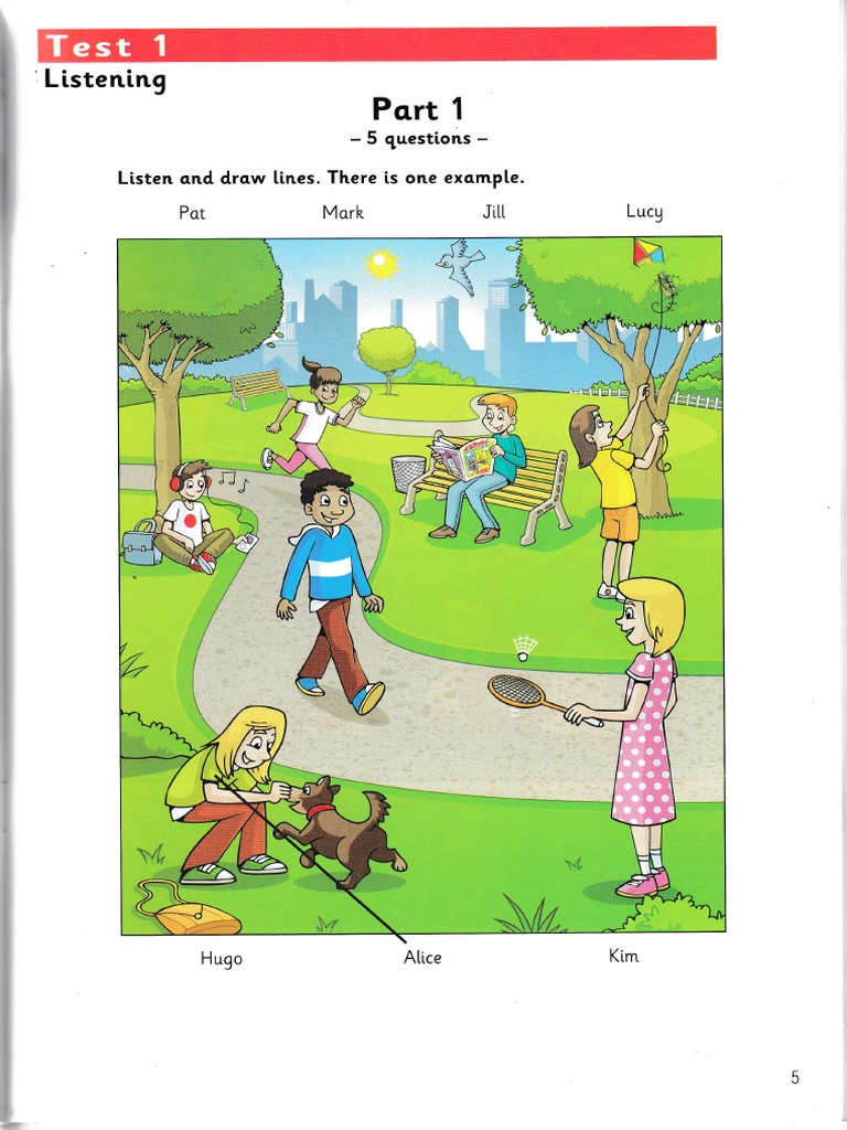 Starters 2 - Test 1 - Listening | PDF