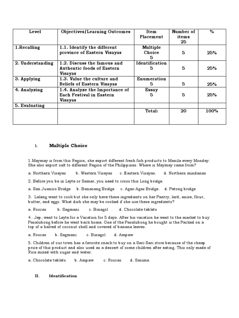 Tos and Questions | PDF | Foods | Cooking