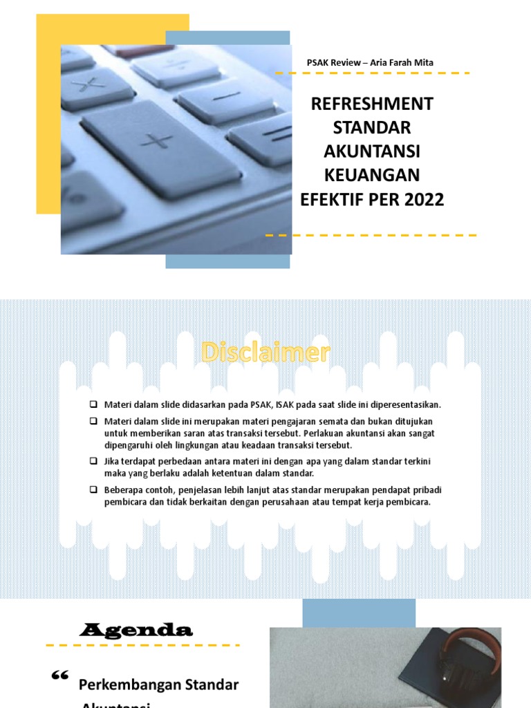Refreshment Psak Berlaku Efektif Tahun 2022 | PDF