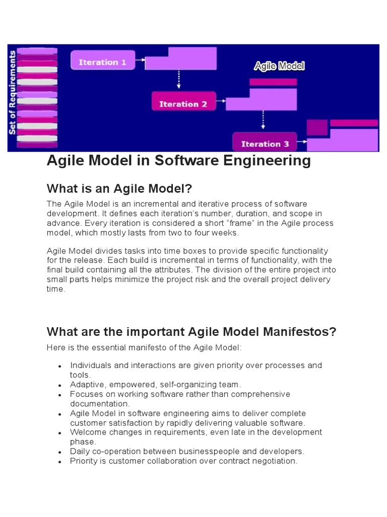 Agile Model in Software Engineering | PDF | Agile Software Development ...