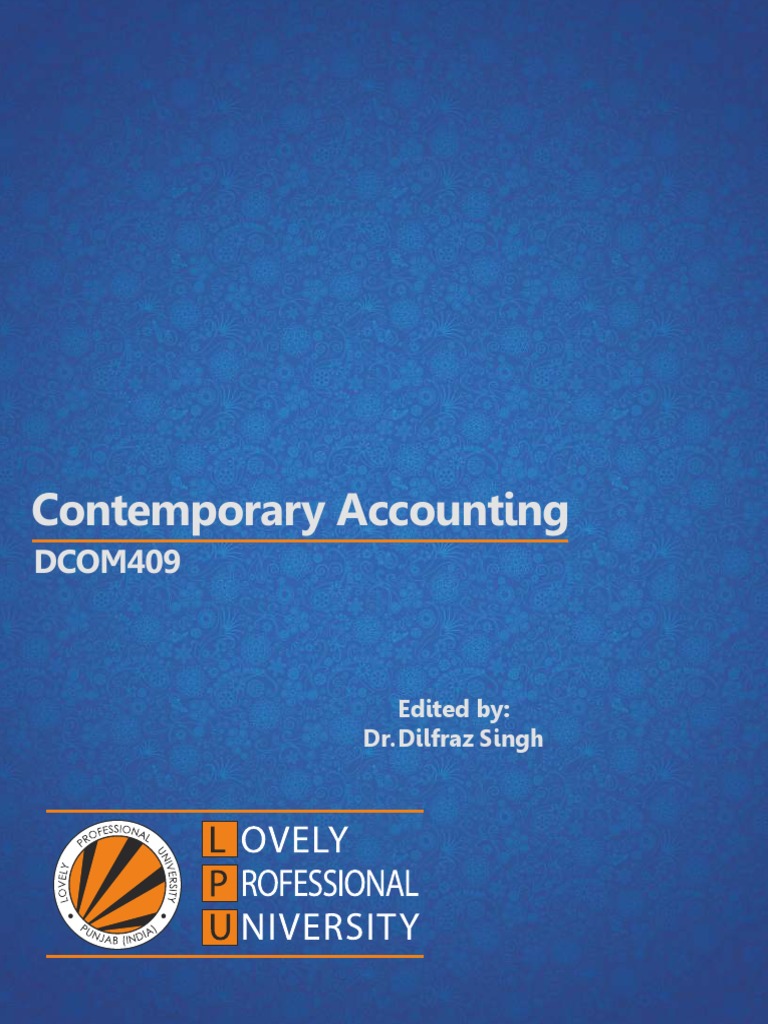 Contemporary Accounting Overview | PDF | Pension | Welfare