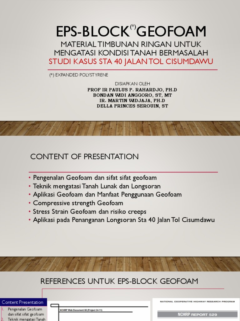 Geofoam untuk Longsoran Tol Cisumdawu | PDF