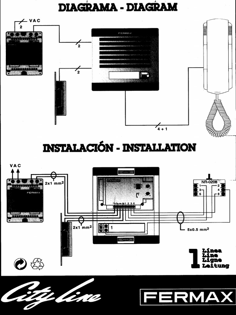 Kit_Portero_electronico_1_linea-Fermax_City_line | PDF