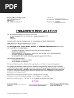 End-User Declaration Letter | PDF | Business