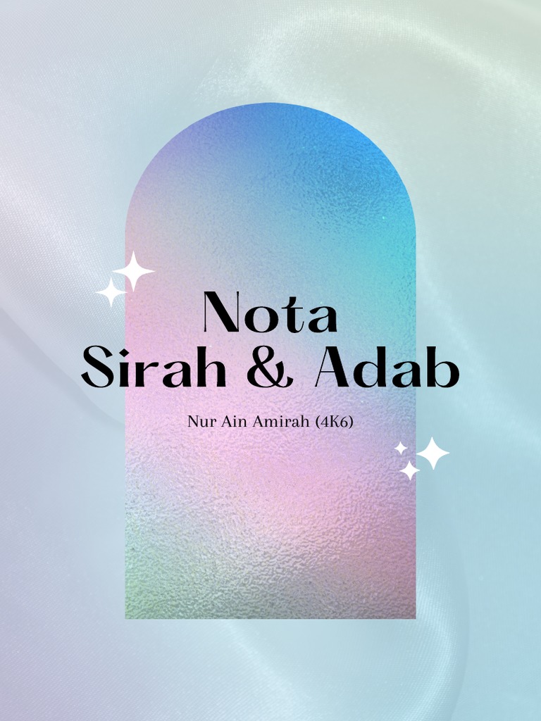 Nota Sirah & Adab | PDF