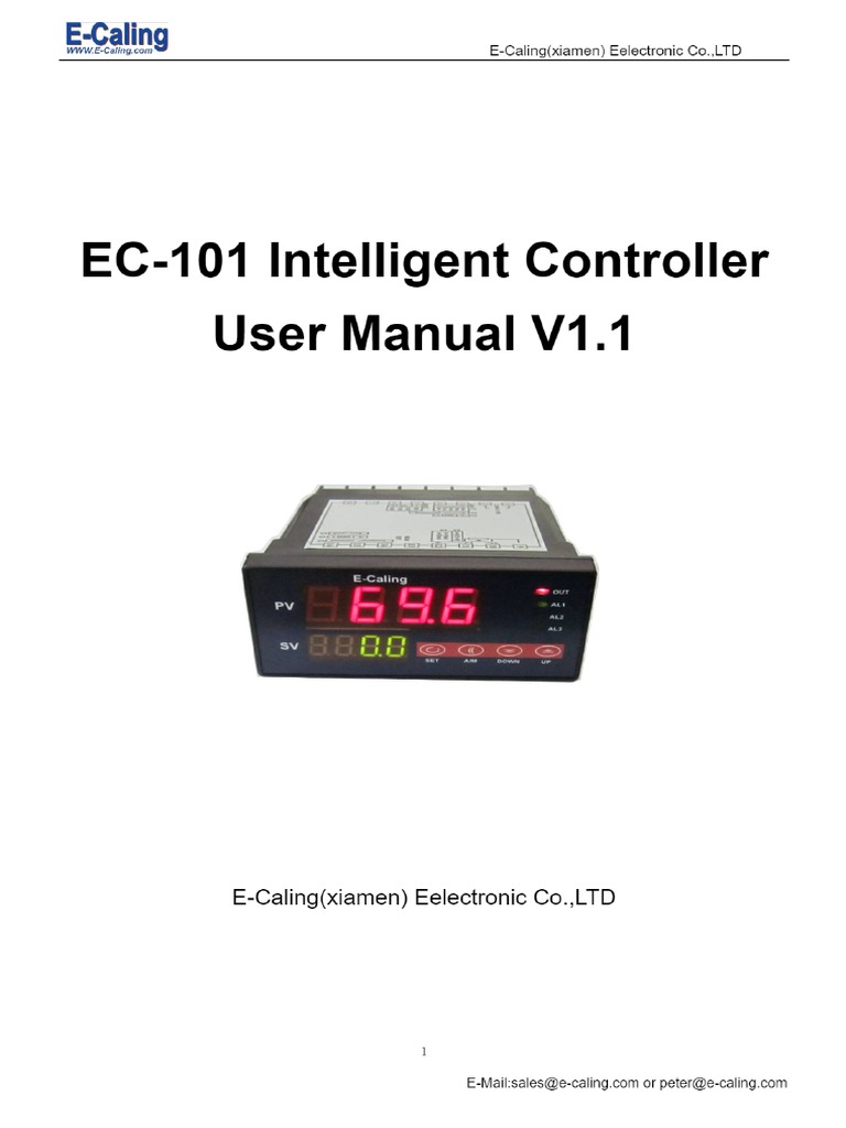 EC-101 LU900M Temp Controller Manual | PDF
