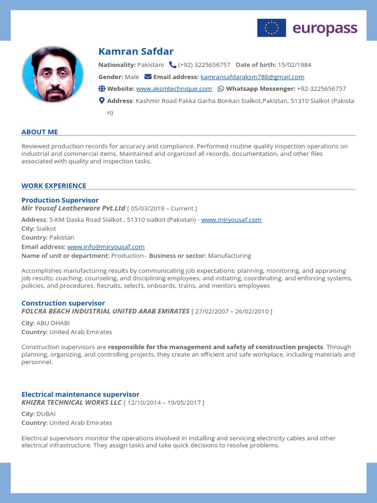 CV - Kamran Safdar Updated | PDF