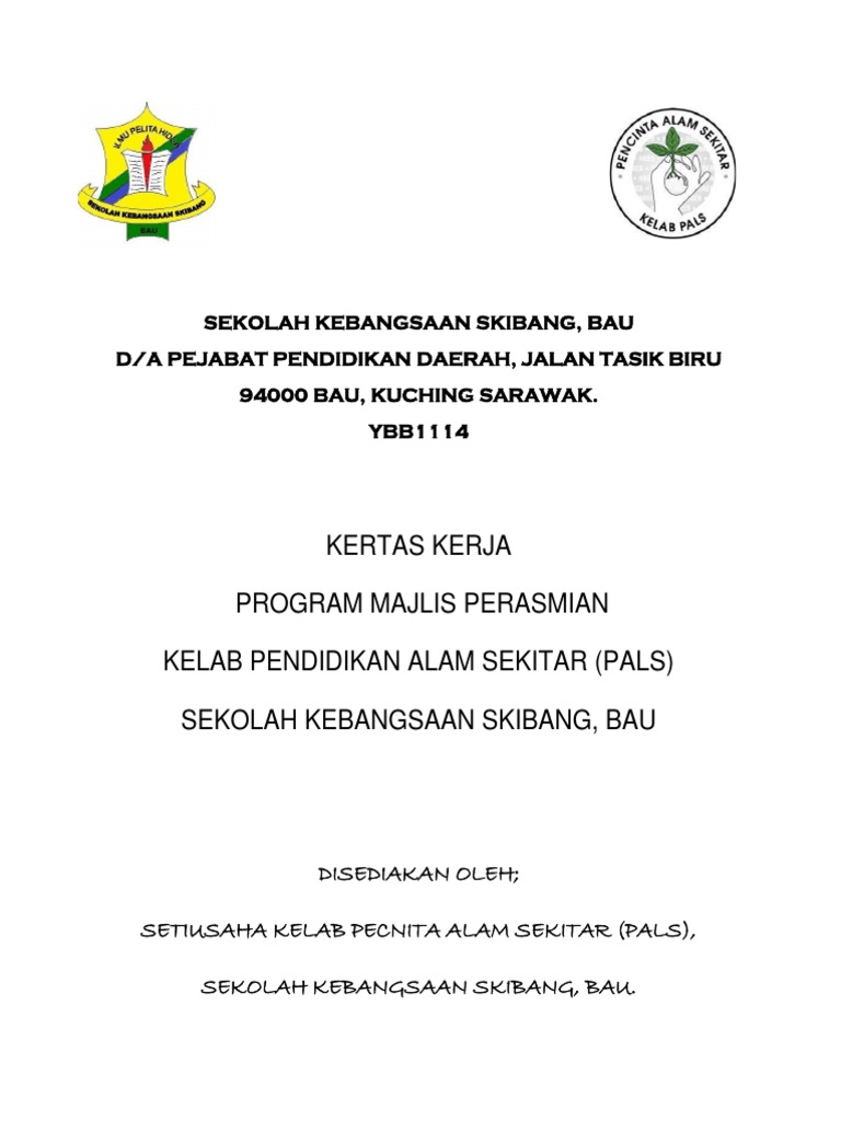 KERTAS KERJA PERASMIAN KELAB PALS 2023 - Copy | PDF
