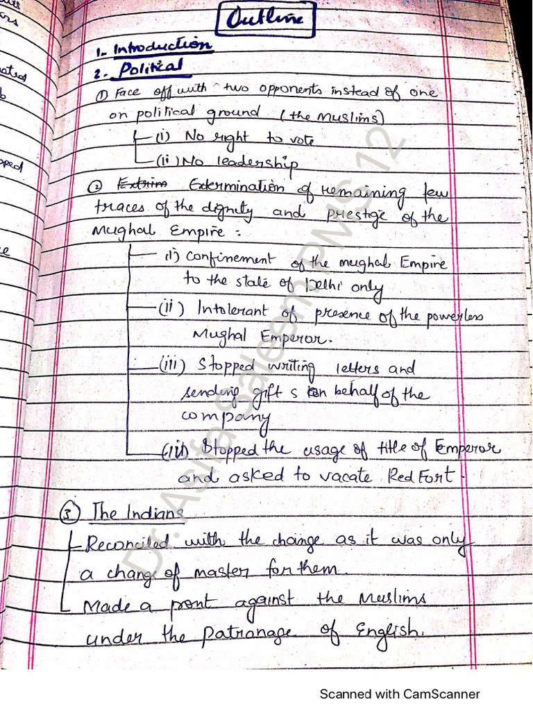 PakStudies Outlines by Dr. Asifa , PMS 1 | PDF