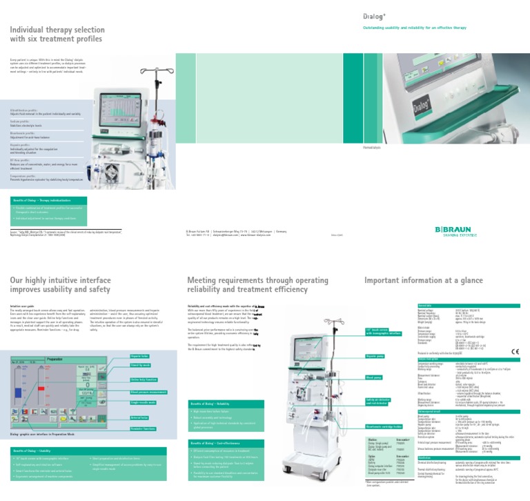 B Braun Dialysis Machine | PDF