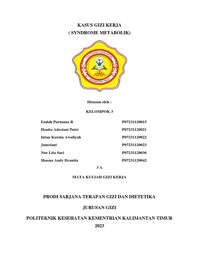 Menu Seimbang untuk Sindrom Metabolik | PDF