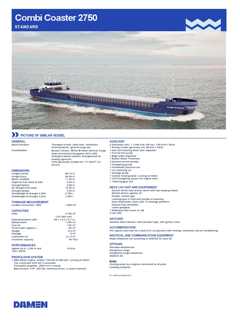 Damen - Combi Coaster 2750 | PDF
