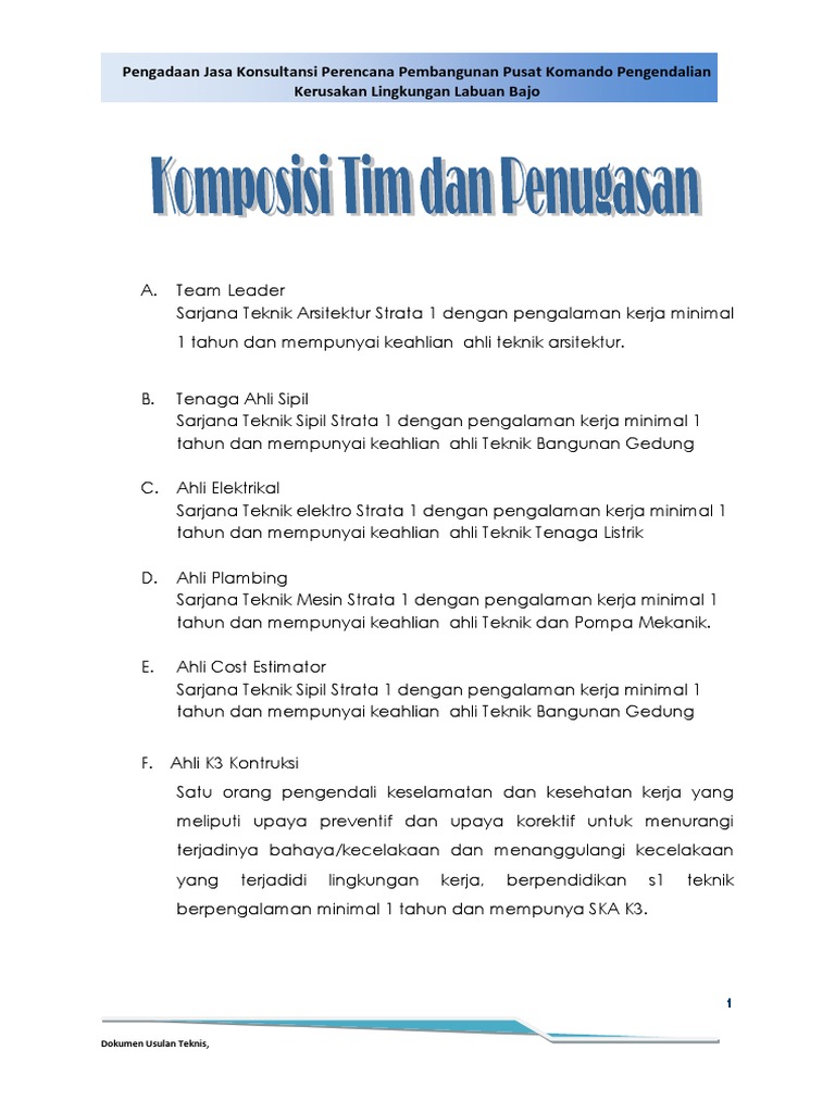 Konsultansi Pembangunan Labuan Bajo 2023 | PDF