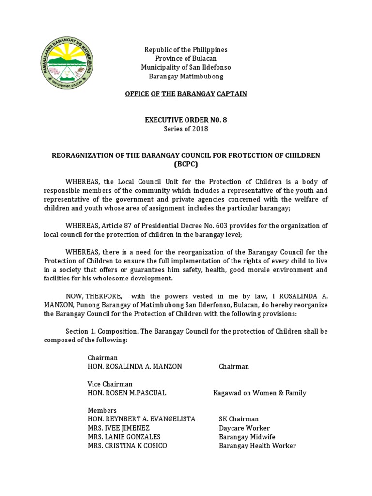 BCPC Eo | PDF | Child Protection | Childhood