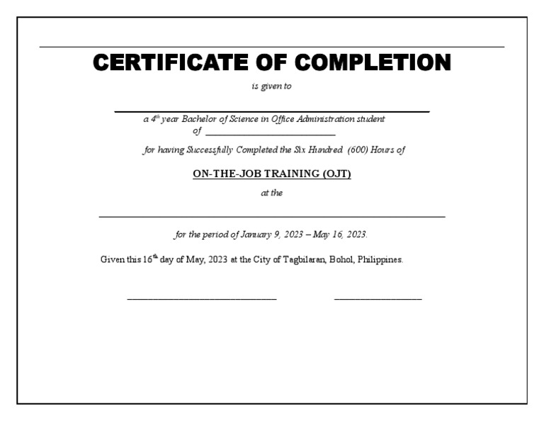 Certificate of Completion | PDF