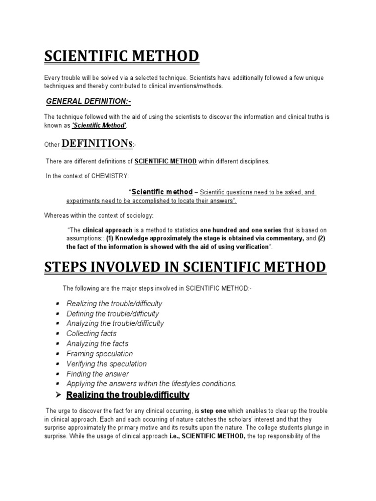 Scientific Method | PDF
