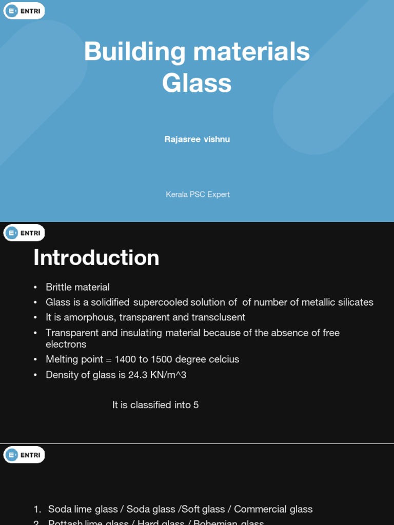 Glass | PDF | Glasses | Chemistry