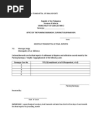 KP Form #28 (Monthly Transmittal of Final Reports) | PDF