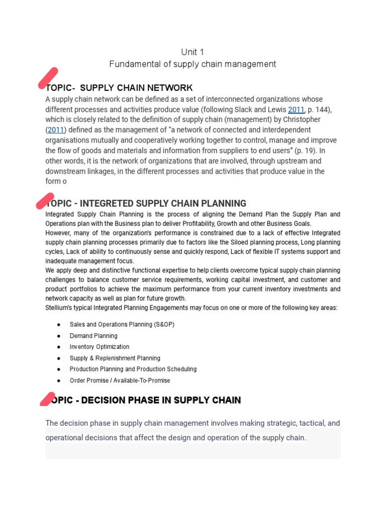 Supply Chain Managment MR TK | PDF | Supply Chain | Performance Indicator