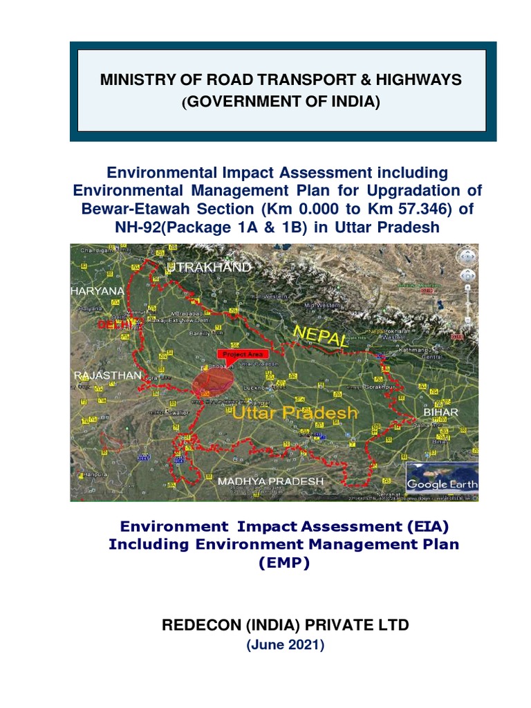 GNHCP - Uttar Pradesh - NH 92 - Draft EIA-EMP Report 08062022 | PDF ...