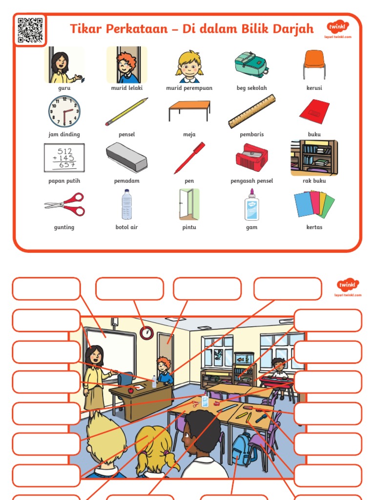 My Bm 1635315901 Tikar Perkataan Peralatan Di Dalam Kelas Ver 2 Pdf