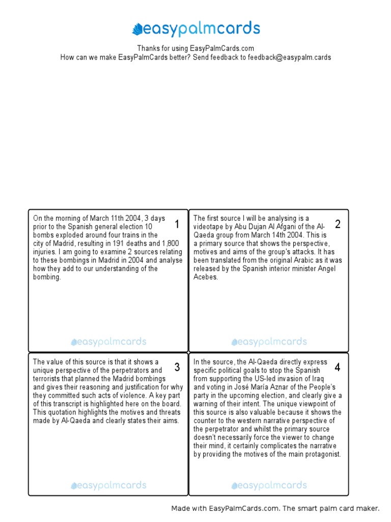 Epc Exported Palm Cards | PDF