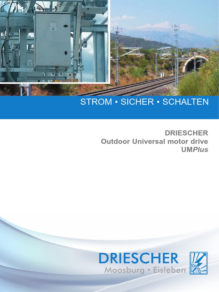 DRIESCHER_Motordrive_UMPlus_e | PDF | Electric Motor | Switch