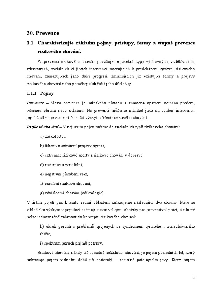 30. prevence | PDF