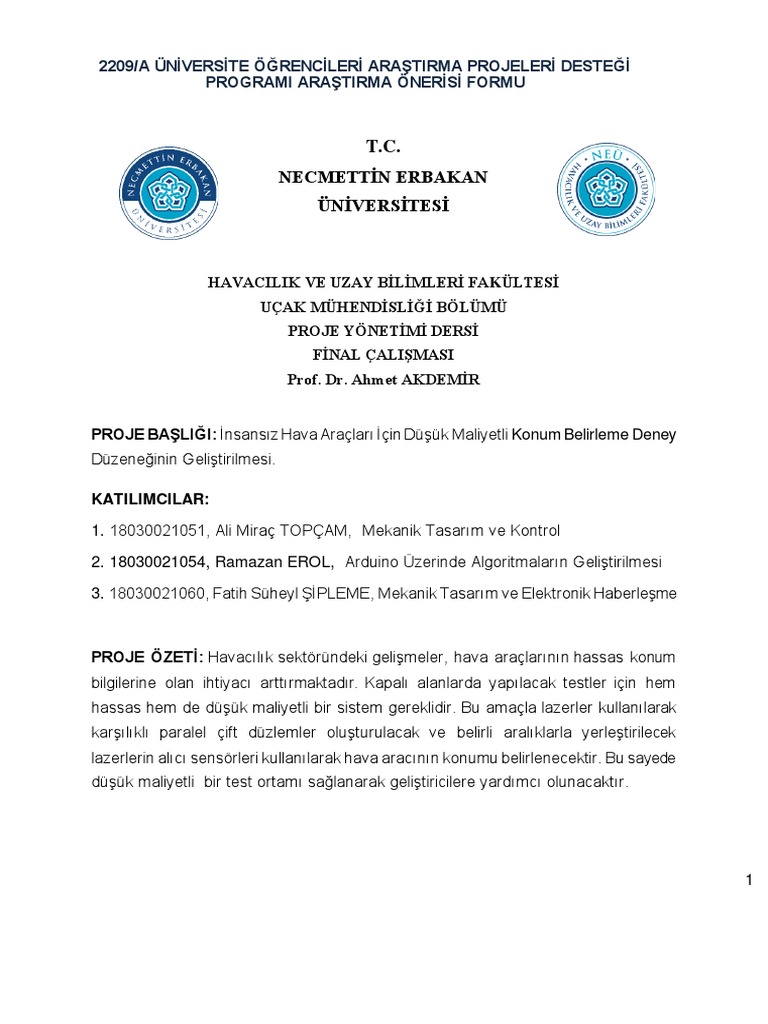 Proje Yönetimi Dersi Final | PDF