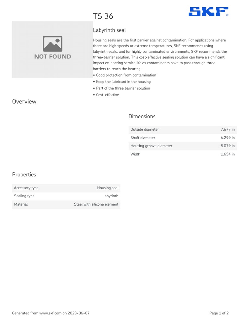 SKF TS 36 Specification | PDF | License | Copyright