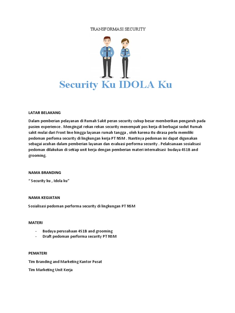 Project Transformasi Security | PDF
