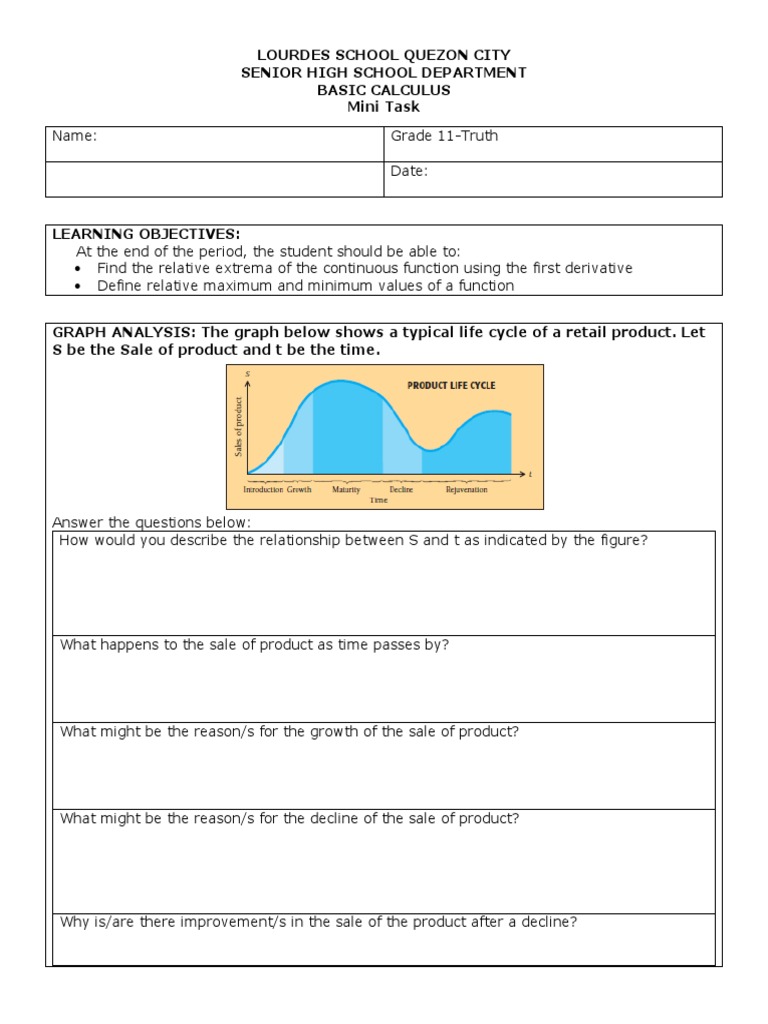 Q2 Basic Calculus PETA 1 | PDF | Slope | Tangent Q2 Basic Calculus PETA 1 | PDF | Slope | Tangent