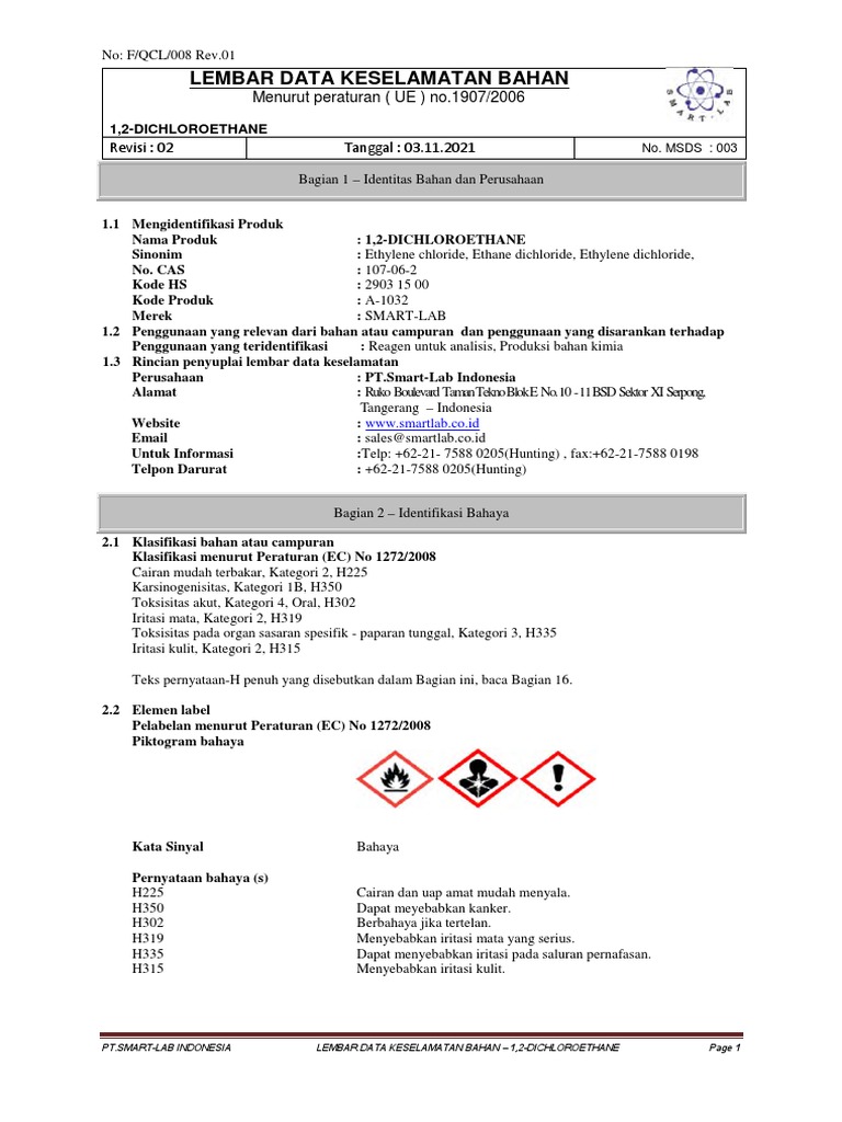 MSDS Ethyl Chloride | PDF