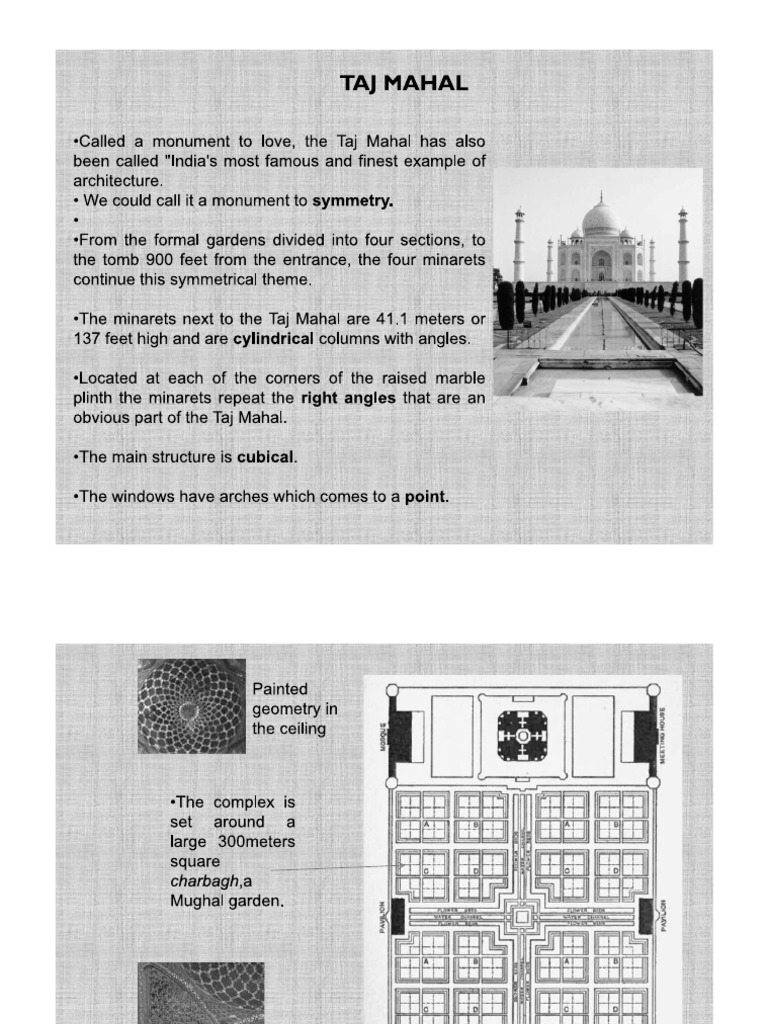 Taj Mahal Geometry | PDF