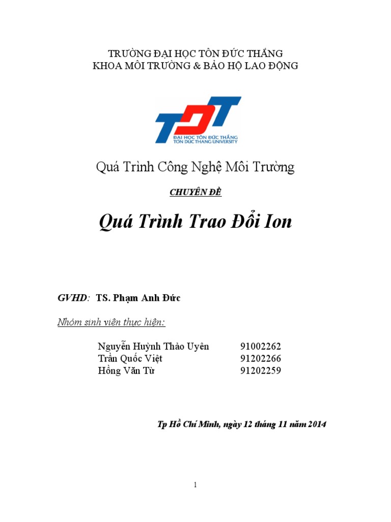 Tailieuxanh Trao Doi Ion 8291 | PDF