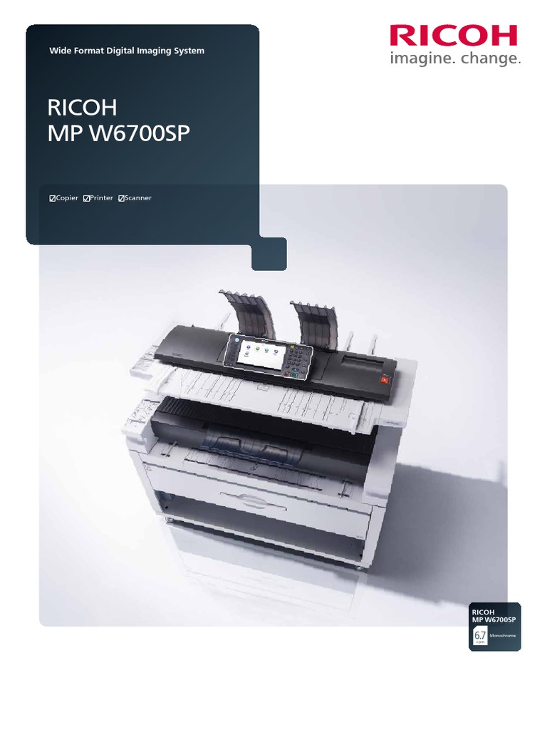 Ricoh - MP W6700SP | PDF