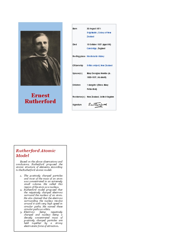 Rutherford Boommmmmmmmmmmmmmmmm | PDF