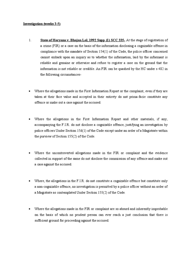 CRPC Case Laws | PDF | Bail | Arrest