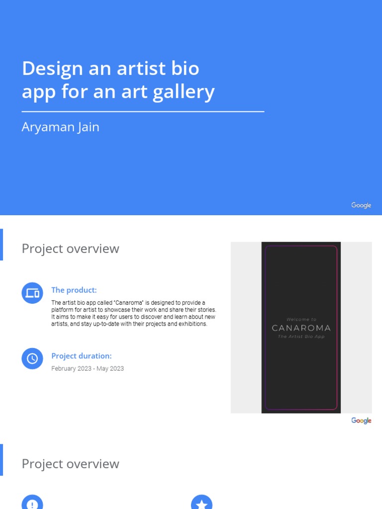 Case Study Artist Bio App For An Art Gallery | PDF