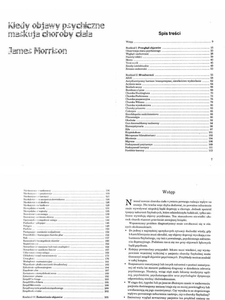 Morrison J. - Kiedy Objawy Psychiczne Maskują Choroby Ciała | PDF