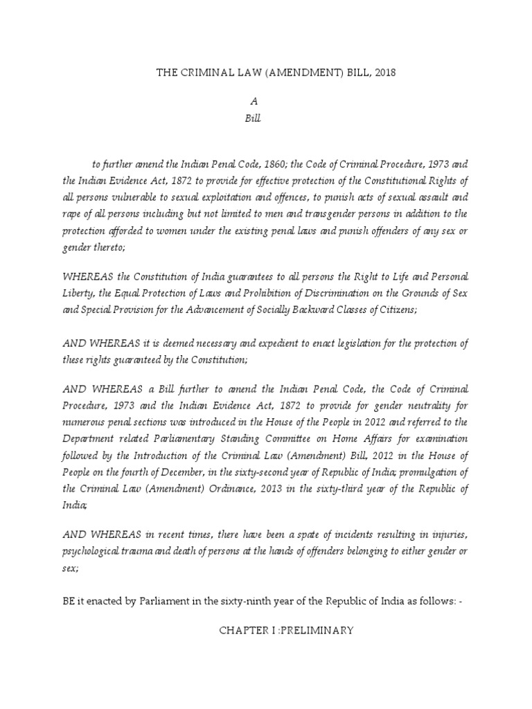 the-criminal-law-amendment-bill-2018-download-free-pdf-stalking