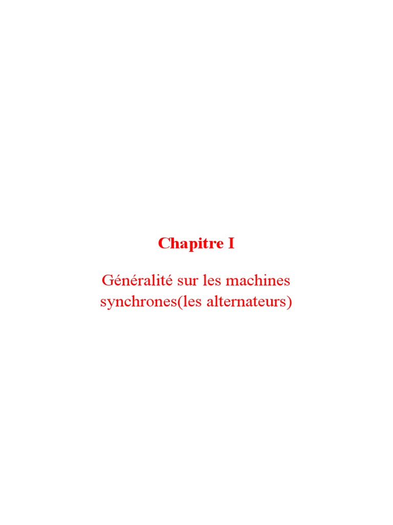 Les Machines Synchrones | PDF | Aimant permanent | Champ magnétique