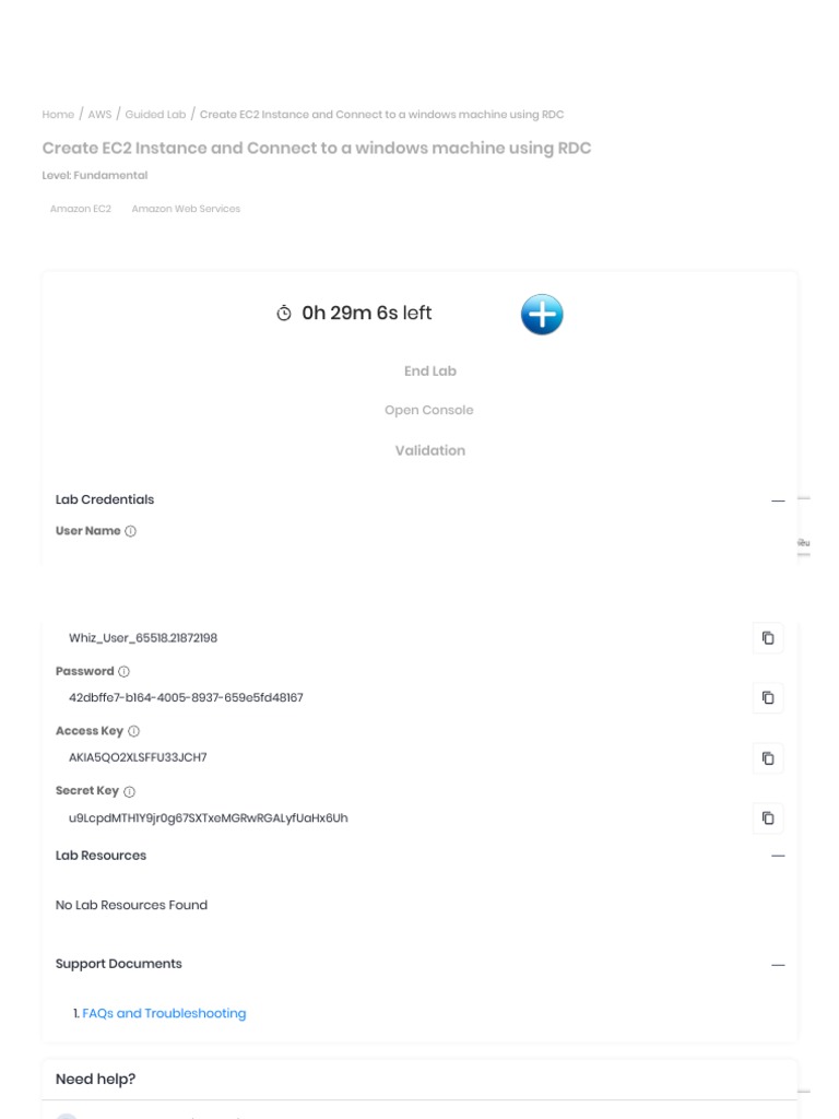Create EC2 Instance and Connect To A Windows Machine Using RDC | PDF | World Wide Web | Internet ...