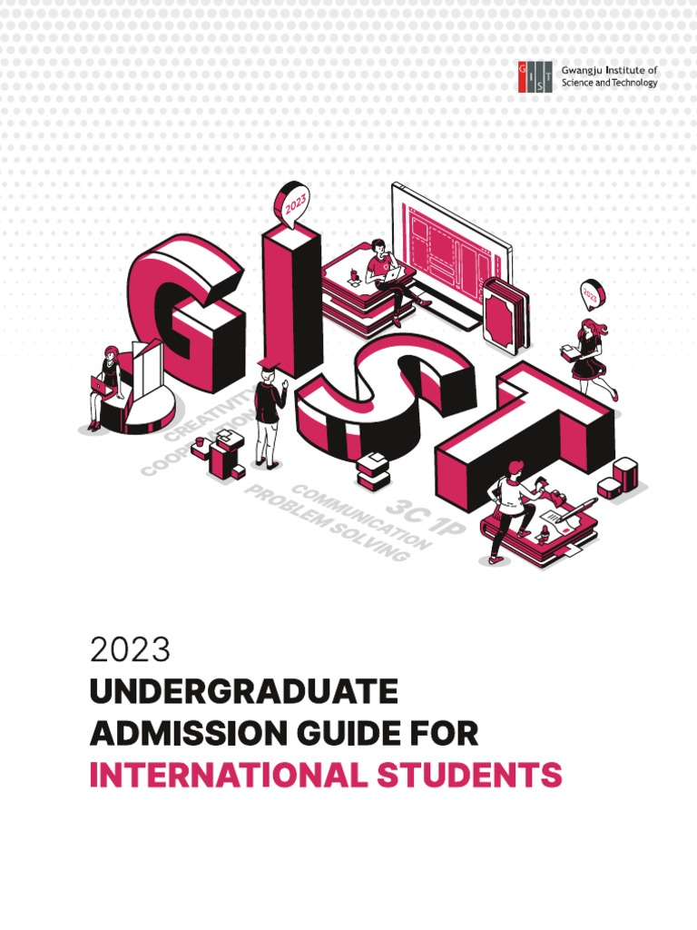 2023 GIST Undergraduate Admission Guide | PDF | University And College ...