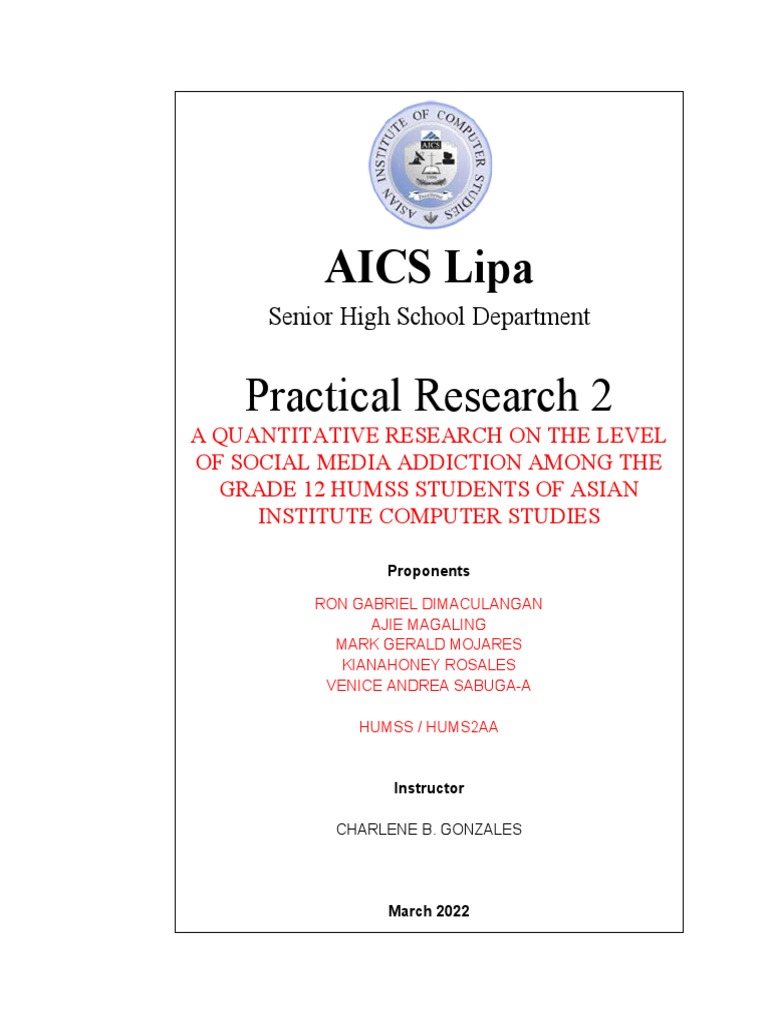 Updated Research Format 1 | PDF | Data | Sampling (Statistics)