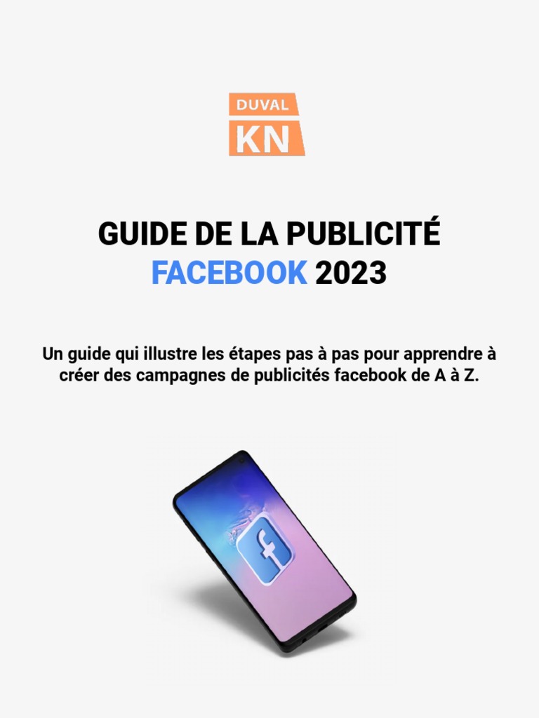 Guide Publicité Facebook 2023 | PDF | Publicité | Facebook