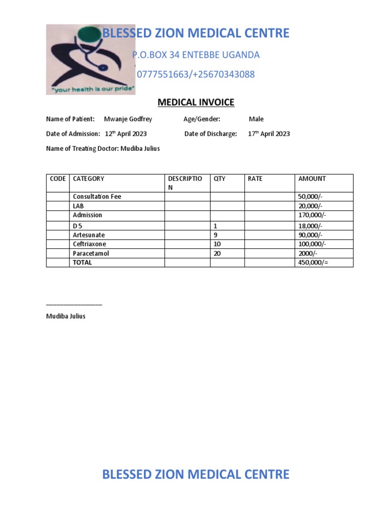 Medical Invoice | PDF