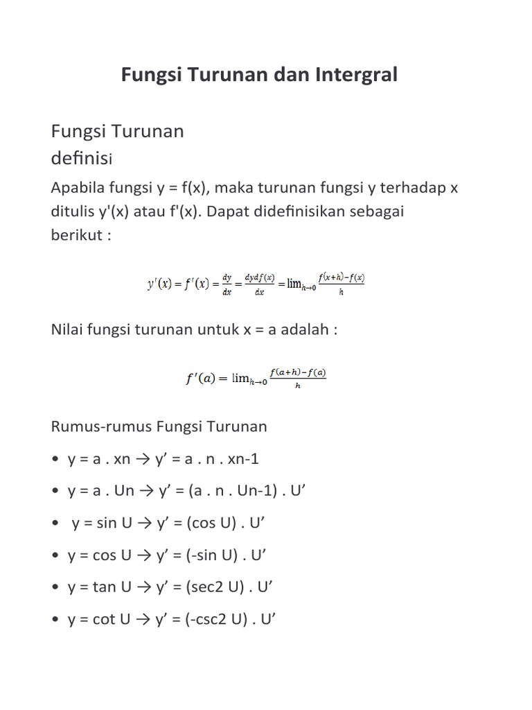 Fungsi Turunan-WPS Office | PDF