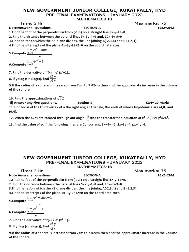 Ib 2017 | PDF | Sphere | Triangle